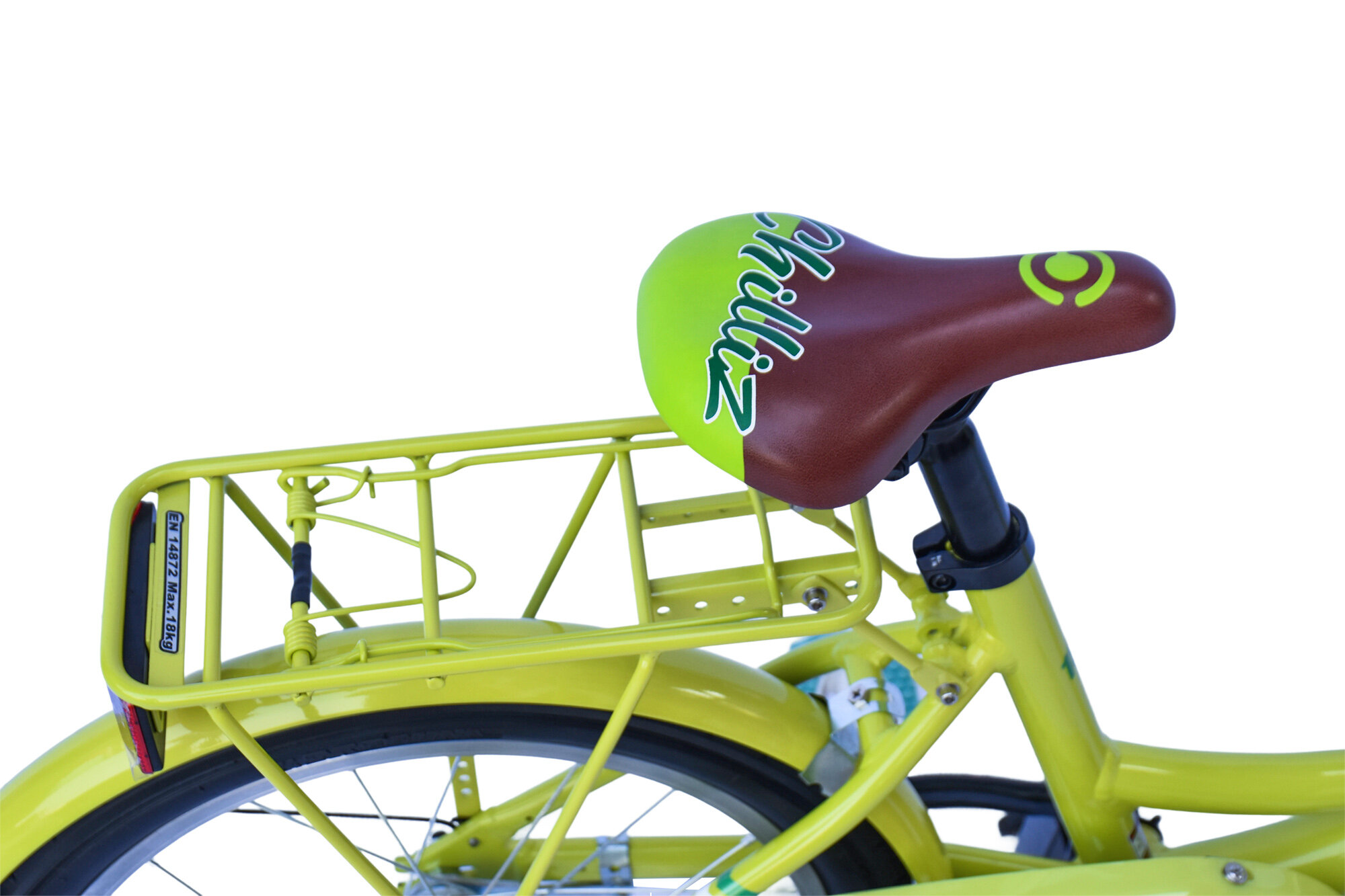 CHILLIZ Kinderfahrrad 18 Zoll CHD.01 grün Rahmenhöhe 28 cm Alurahmen ...